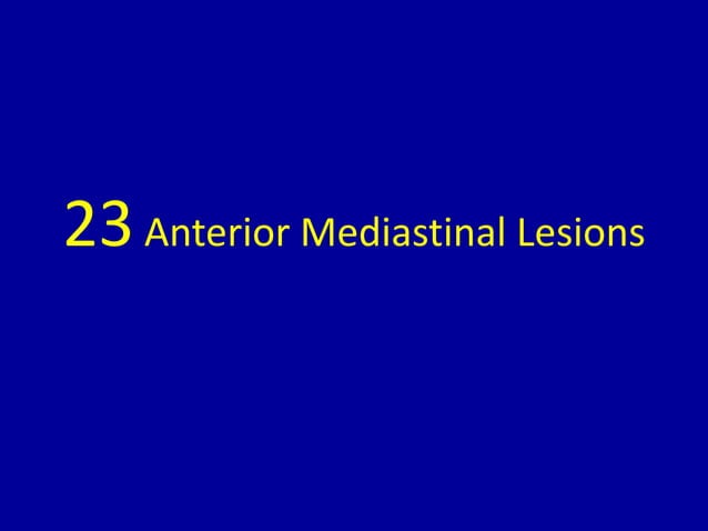 23 Anterior Mediastinal Lesions Pptx Thyroid Disorders Endocrine