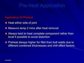 23 Application and Control of Pre-Heat.ppt