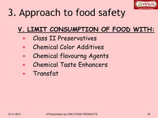 2 3 Approach To Food Safety | PPSX