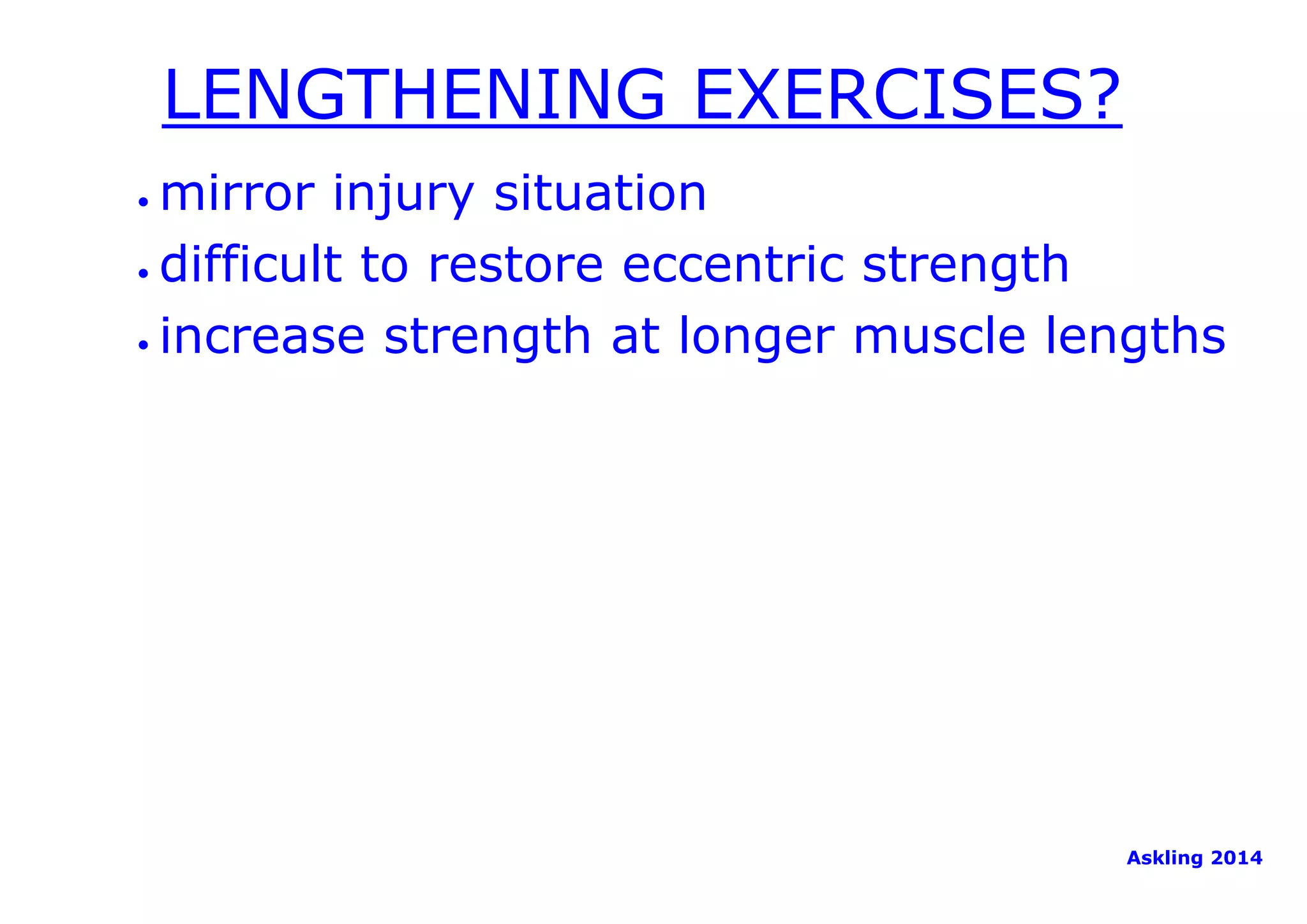 Carl Askling - Lengthening type of exercises are effective | PDF