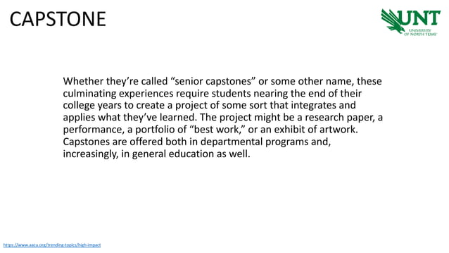 Capstone Experience Capstone Research Project | PPT