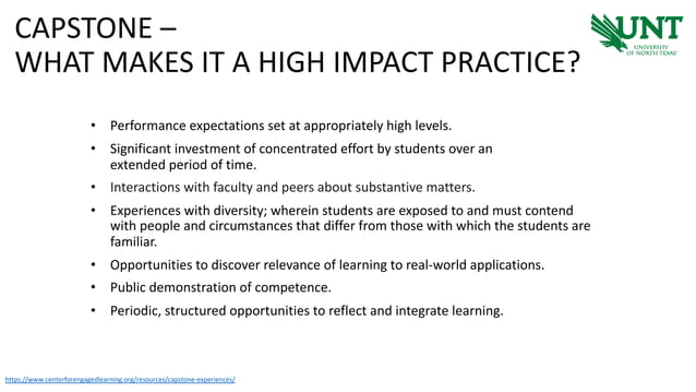 Capstone Experience Capstone Research Project | PPT