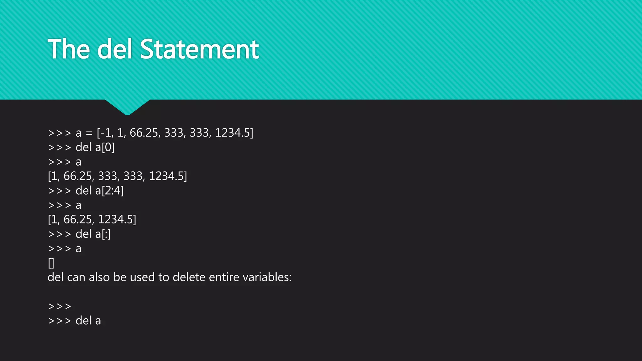 Python Data Structures Ppt