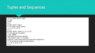 Python data structures | PPT