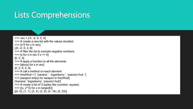 Python data structures | PPT
