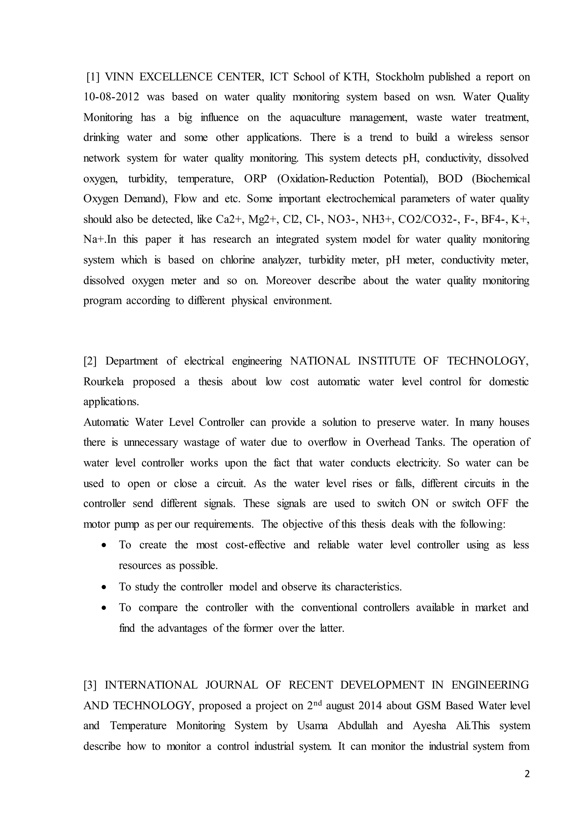 WATER LEVEL DETECTOR WITH TURBIDITY SENSOR | DOCX