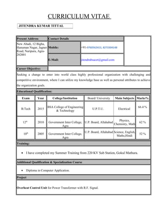 Jitendra kumar Tittal | PDF