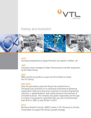 VTL Group Overview | PDF