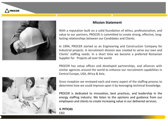 Procer Profile - 2016 | PPT
