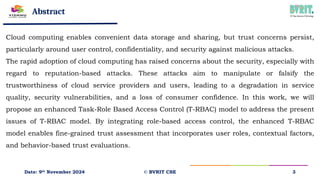 Building an enhanced task based access control in cloud | PPTX