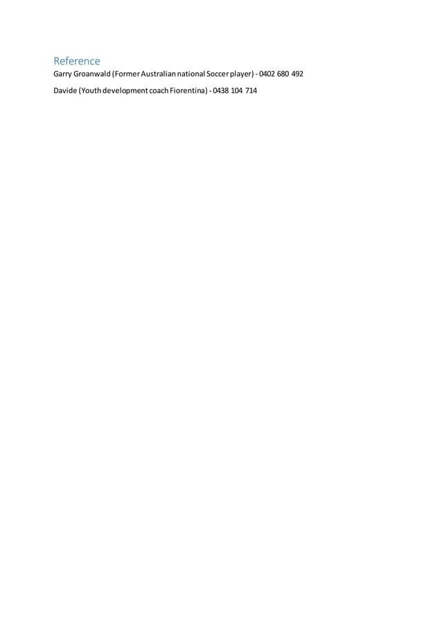 Soccer Portfolio | DOCX | Soccer | Sports