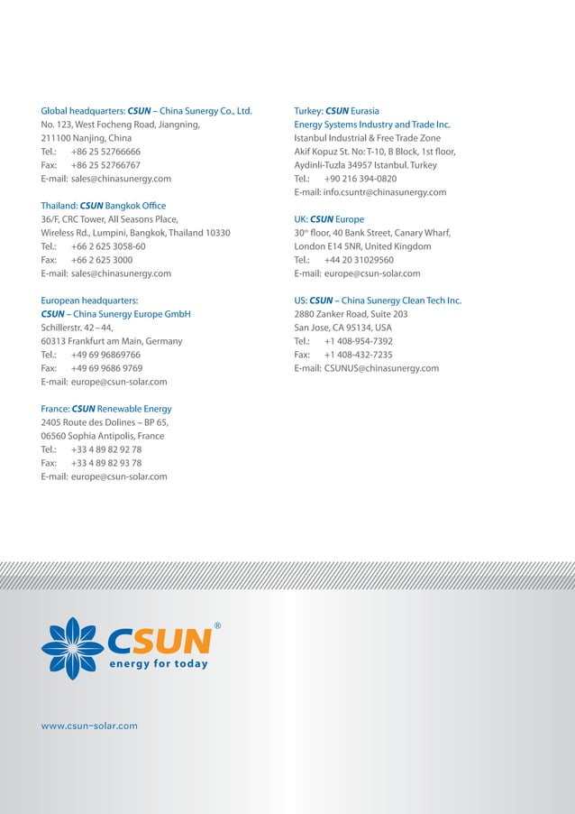 CSUN_CompanyBrochure_ENG | PDF