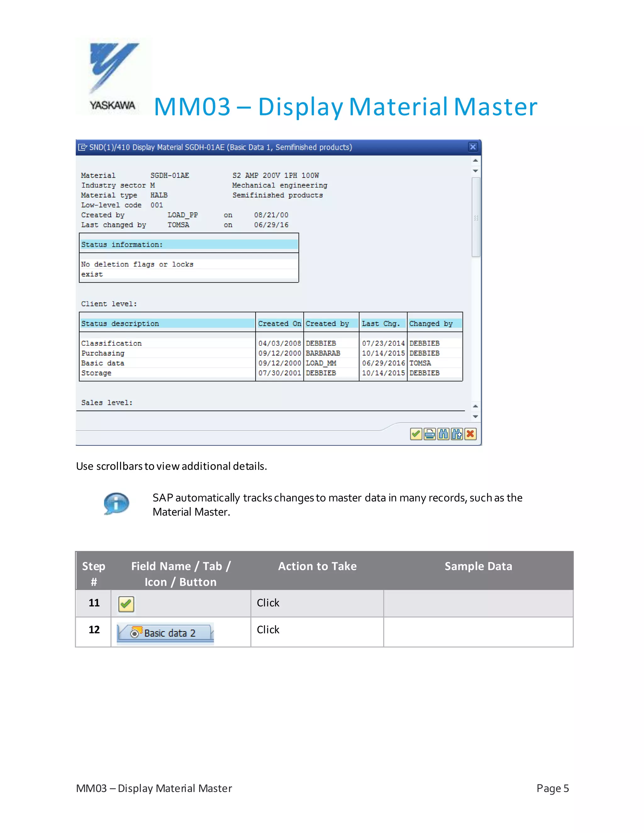 EX_2.1-MM03 Display Material Master V1.0 | DOCX