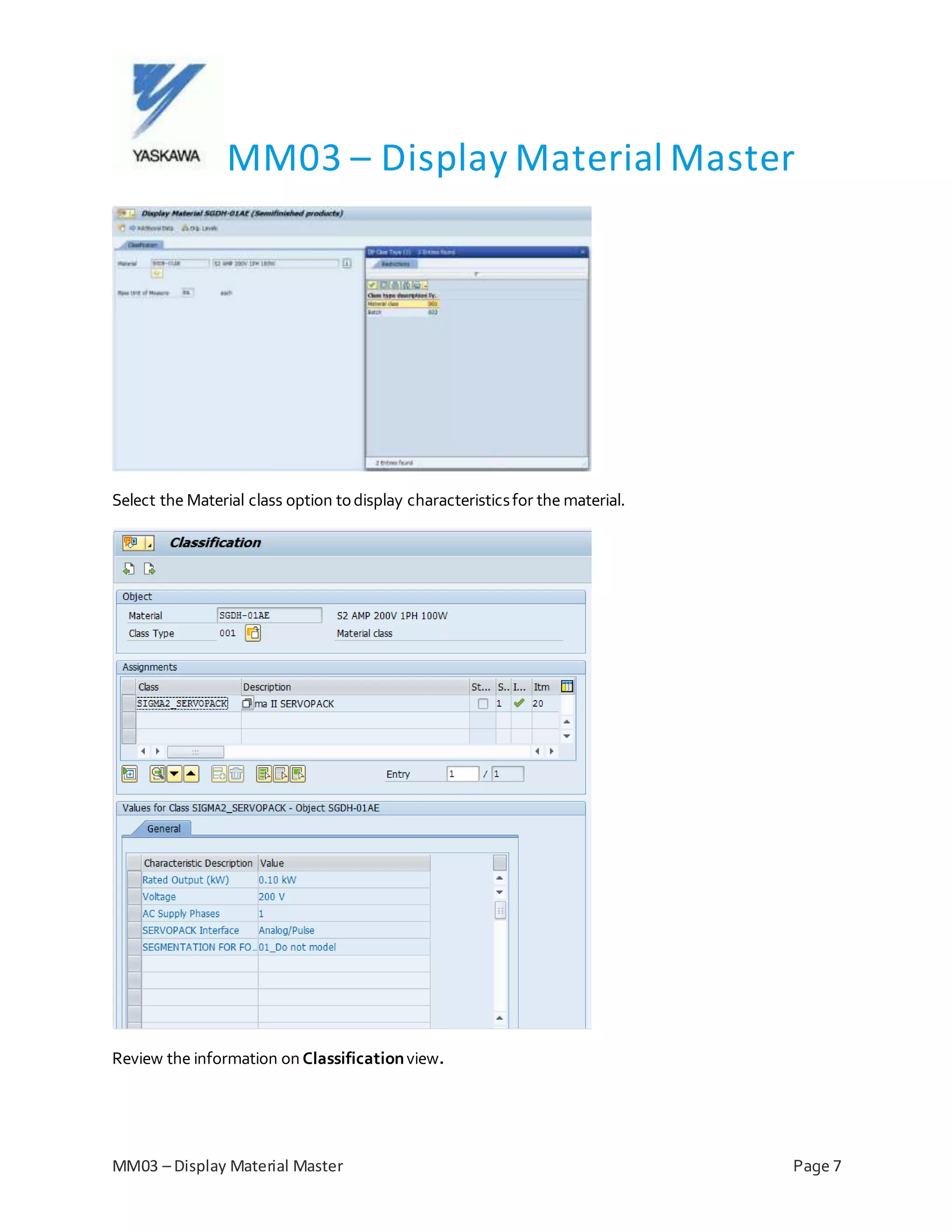 EX_2.1-MM03 Display Material Master V1.0 | DOCX