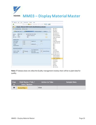 EX_2.1-MM03 Display Material Master V1.0 | DOCX