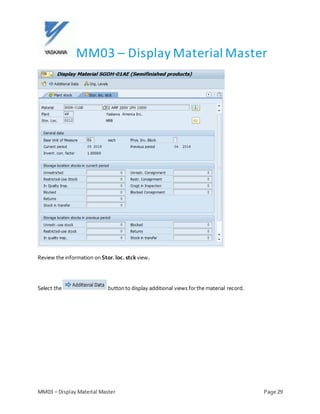 EX_2.1-MM03 Display Material Master V1.0 | DOCX