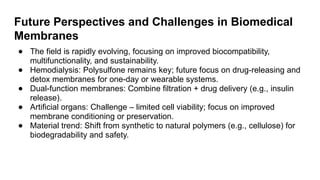Advanced Biomedical Membranes: Applications in Drug Delivery ...