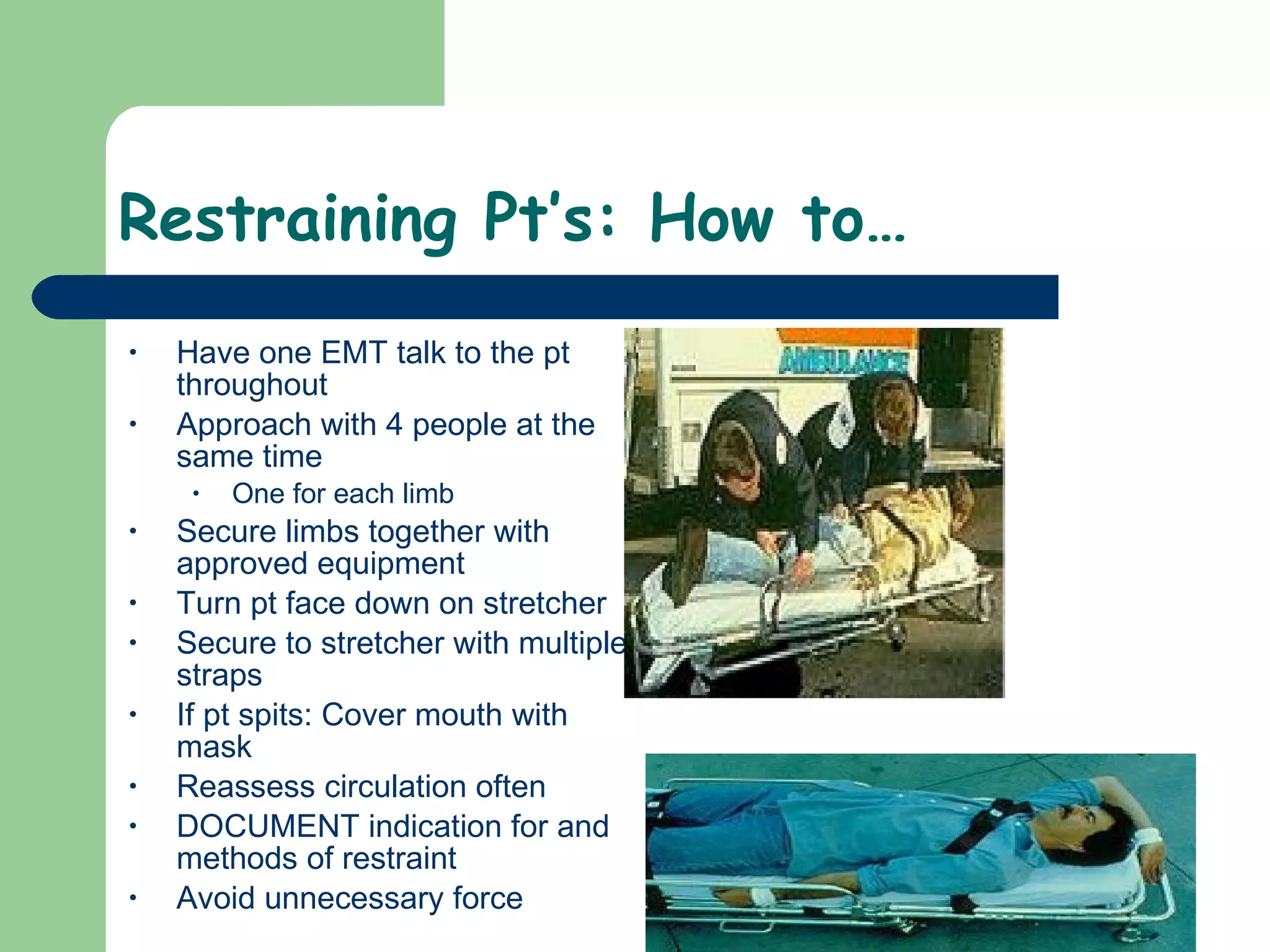 23)Behavioral Emergencies | PPT