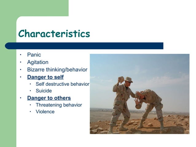 23)Behavioral Emergencies | PPT