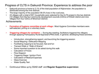 Reaching the poor and vulnerable community in Rural Afghanistan through ...