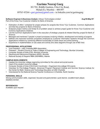 Resume - Garima Garg | PDF