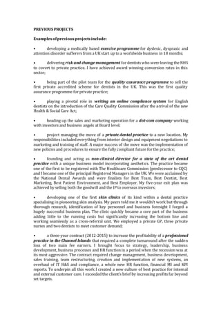 PREVIOUS PROJECTS | DOCX