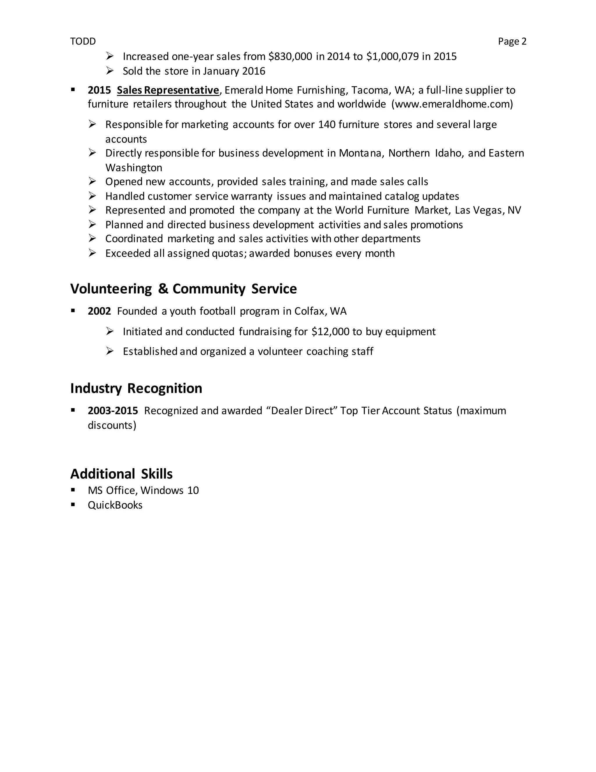 Todd Resume | DOCX