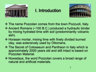 IntercemDohaPresentation (Natural Pozzolana) | PPTX