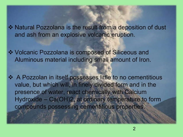IntercemDohaPresentation (Natural Pozzolana) | PPTX | Chemistry | Science