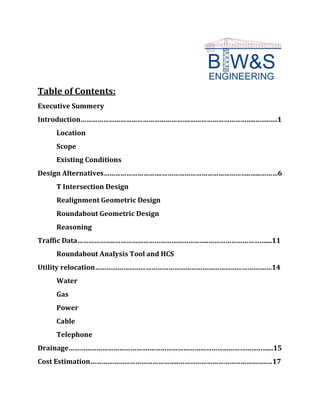 Final Report (Intersection Improvement Project) | PDF