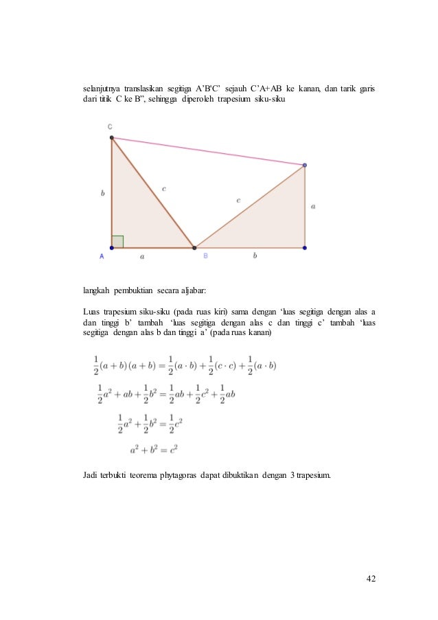 23 Cara Pembuktian Teorema Pythagoras