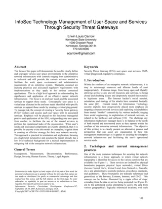 InfoSec Technology Management of User Space and Services Through Security Threat Gateways | PDF