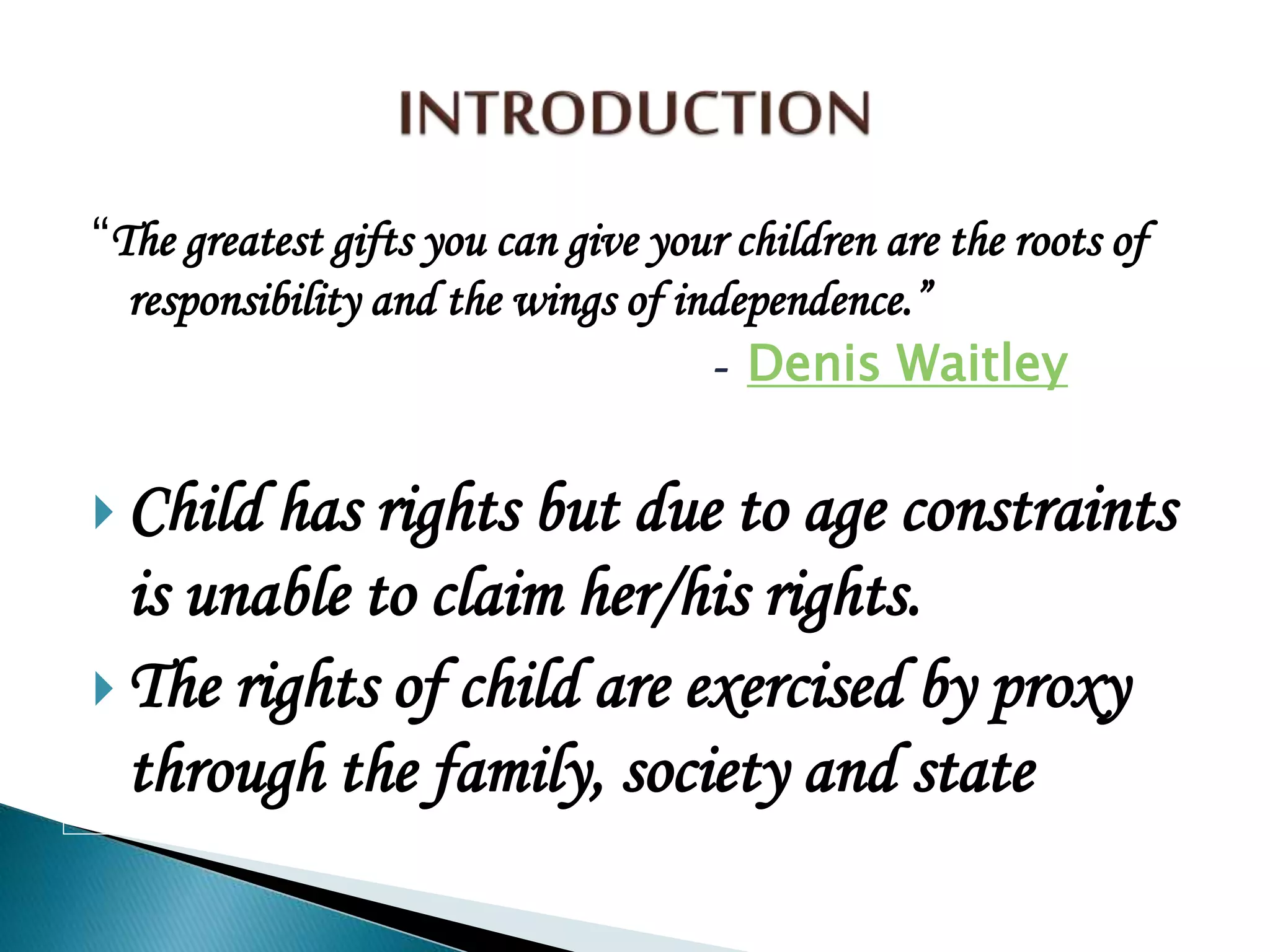 CHILD RIGHTS | PPT
