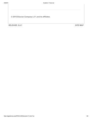 Zachary Burrows - Academic Transcript | PDF