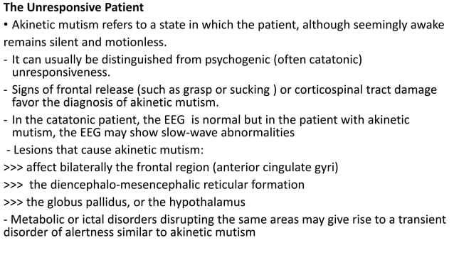 approach to coma | PPT