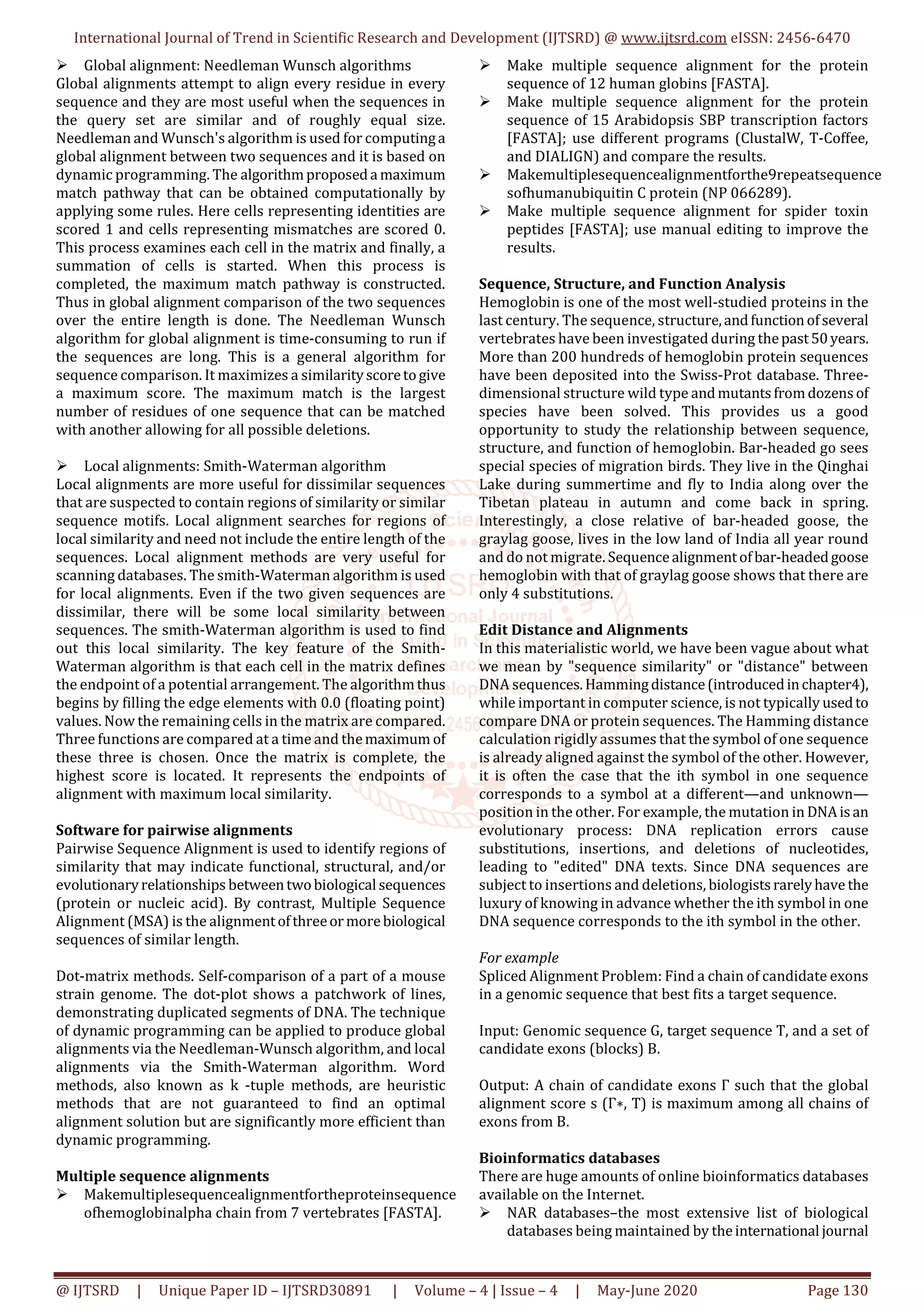 Computational Of Bioinformatics Pdf Databases Computer Software 3958