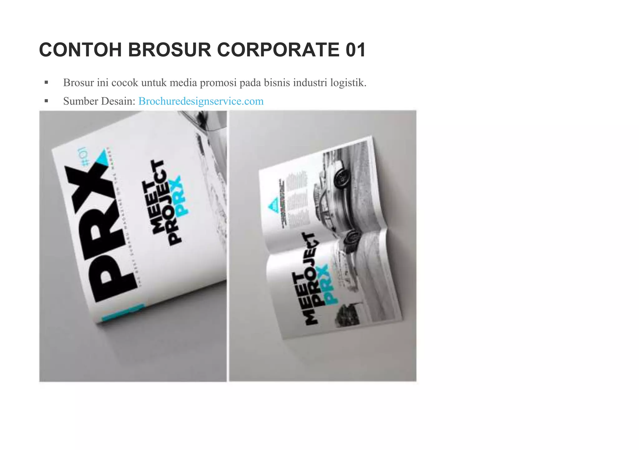 23 contoh brosur perusahaan corporate | DOCX