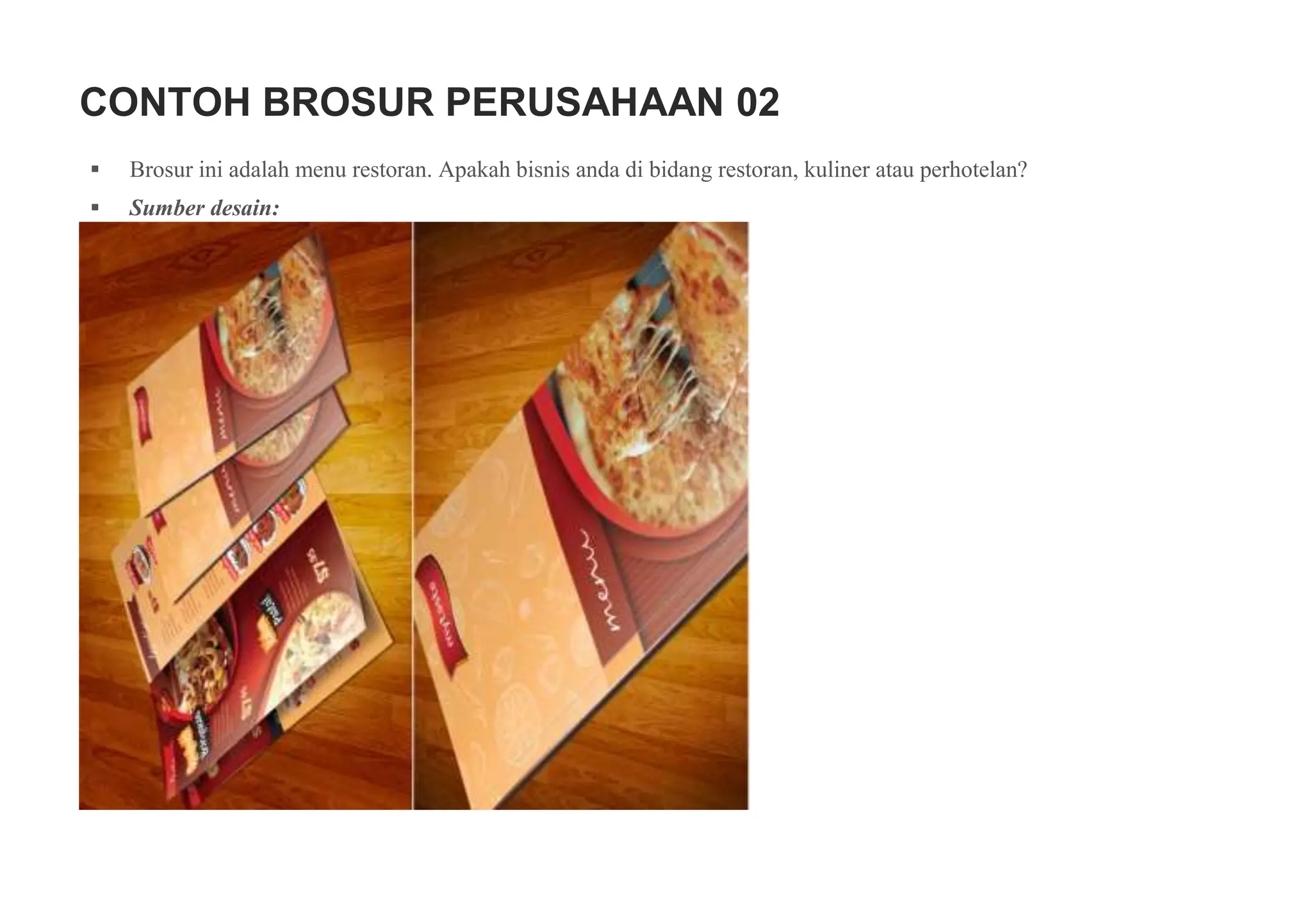 23 contoh brosur perusahaan corporate | DOCX