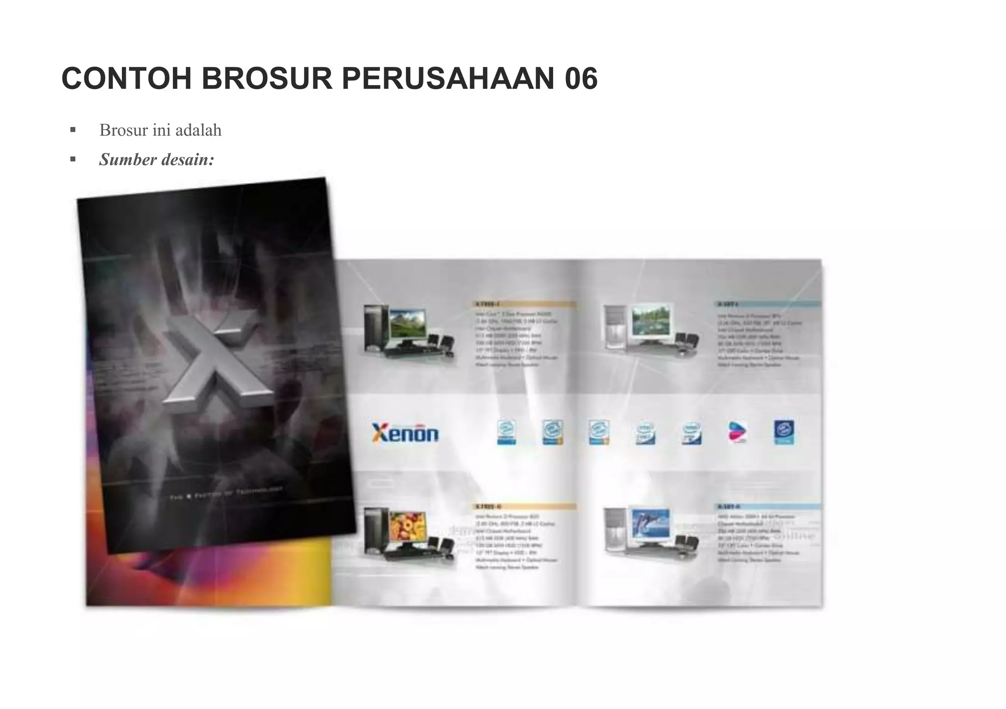 23 contoh brosur perusahaan corporate | DOCX