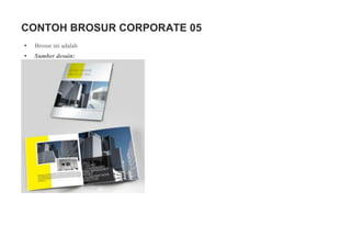 23 contoh brosur perusahaan corporate | DOCX
