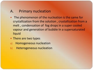 Crystallization EASILY DESCRIBED | PPTX