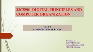 23CS901Digital principles and computer organization | PPTX