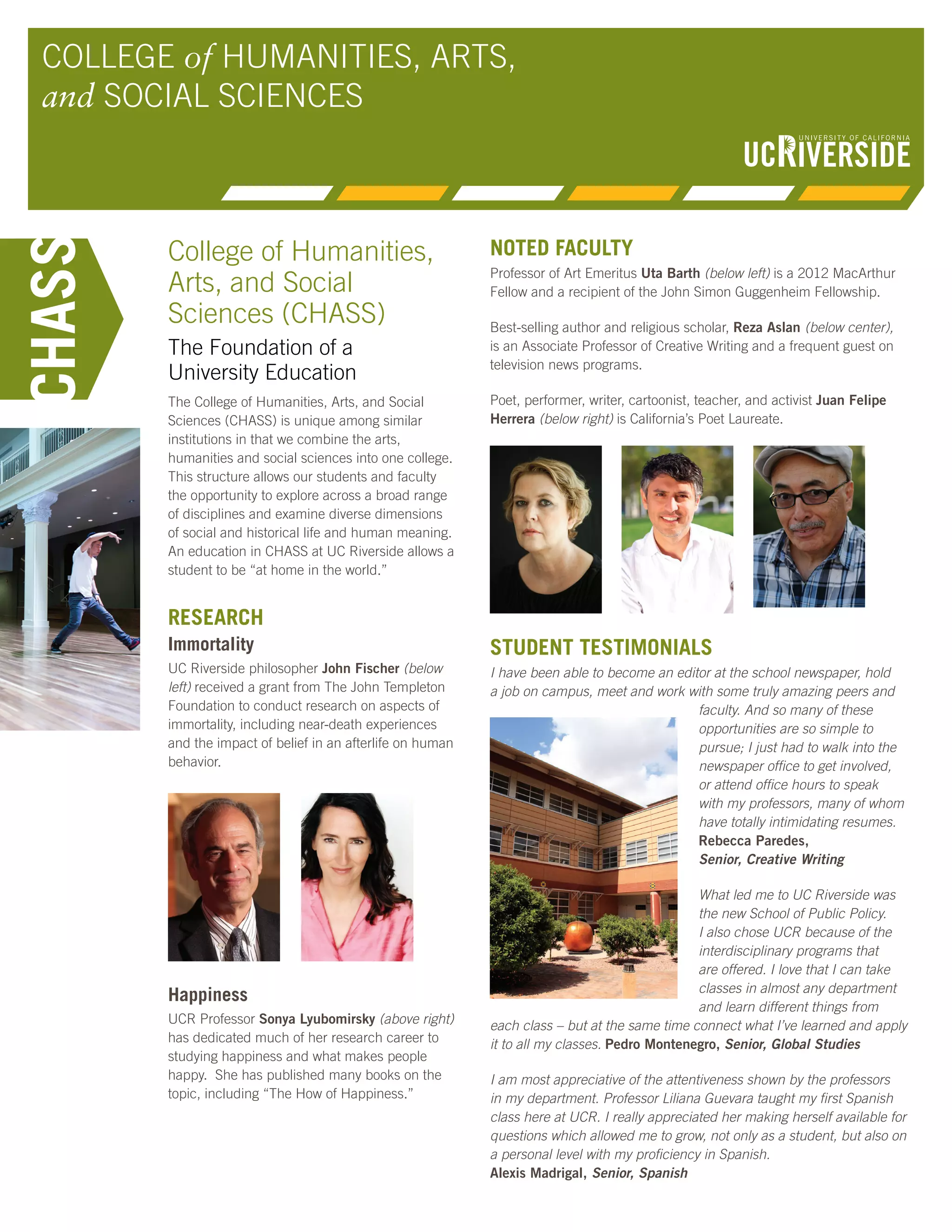 ucr-chass-fact-sheet | PDF | Undergraduate Education | College Education