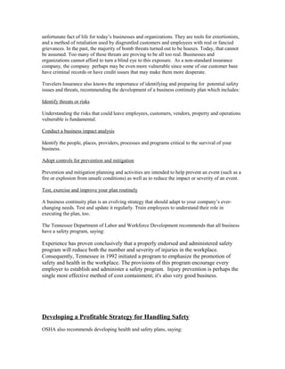 Health and Safety Proposal | DOC
