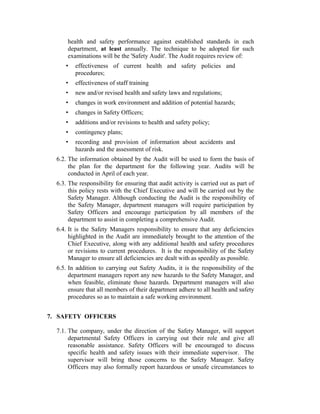 Health and Safety Proposal | DOC