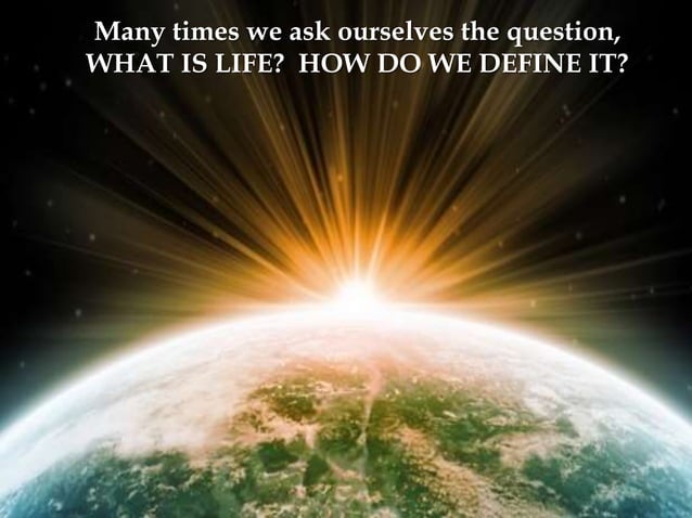 23 definitions of life | PPSX | Books and Literature