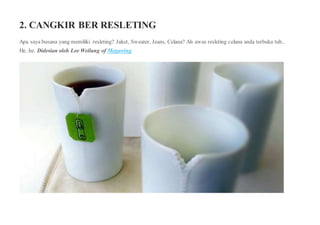 23 desain mug dan cangkir paling kreatif | PPTX