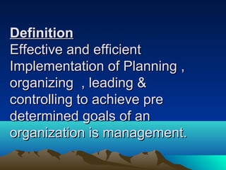 FUNCTIONS OF MANAGEMENT | PPT