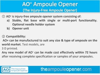 AO+ Ampoule Opener.IH.modififed | PPT