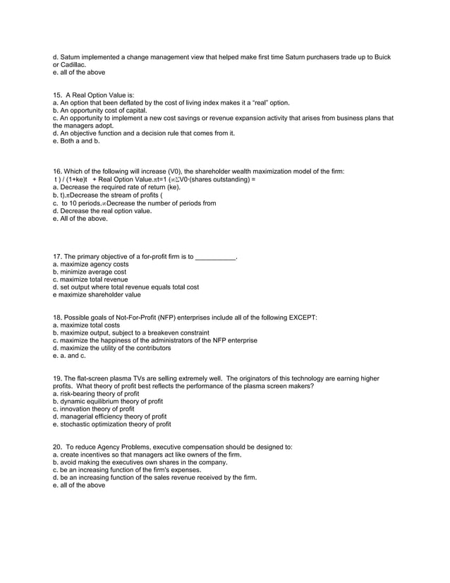 ECO 550 week 2 quiz chapter 1 & 2 all possible questions 100% | PDF